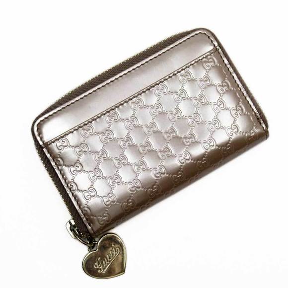 Gucci | Bags | Gucci Micro Gucci Patent Leather Coin Case Key Case Pink ...